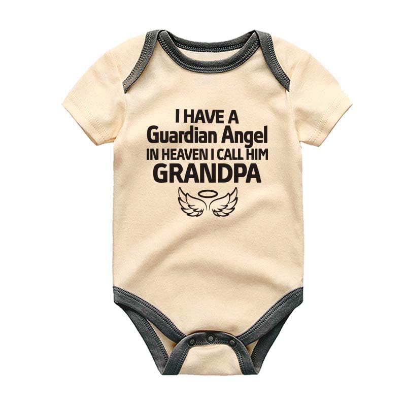 Amazon.com: KiddiePro Grandma Baby Bodysuit Guardian Angel in Heaven ...