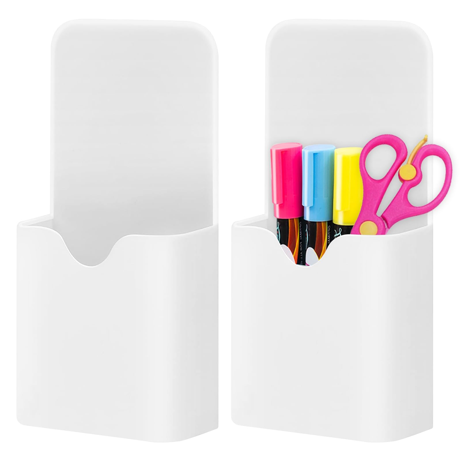 KMZ 2pcs Magnetic Pen Marker Holders Dry Erase Marker Cup Holder ...
