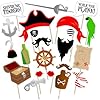 Amazon.com: Pirate Photo Booth Props DIY Kit Dress-up Accessories for ...