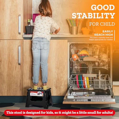 ACSTEP 7.5 Inch Folding Step Stool Foldable Stool Height Kids Step ...