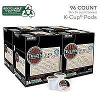 Amazon.com: Tully's Coffee French Roast Decaf, Single-Serve Keurig K ...