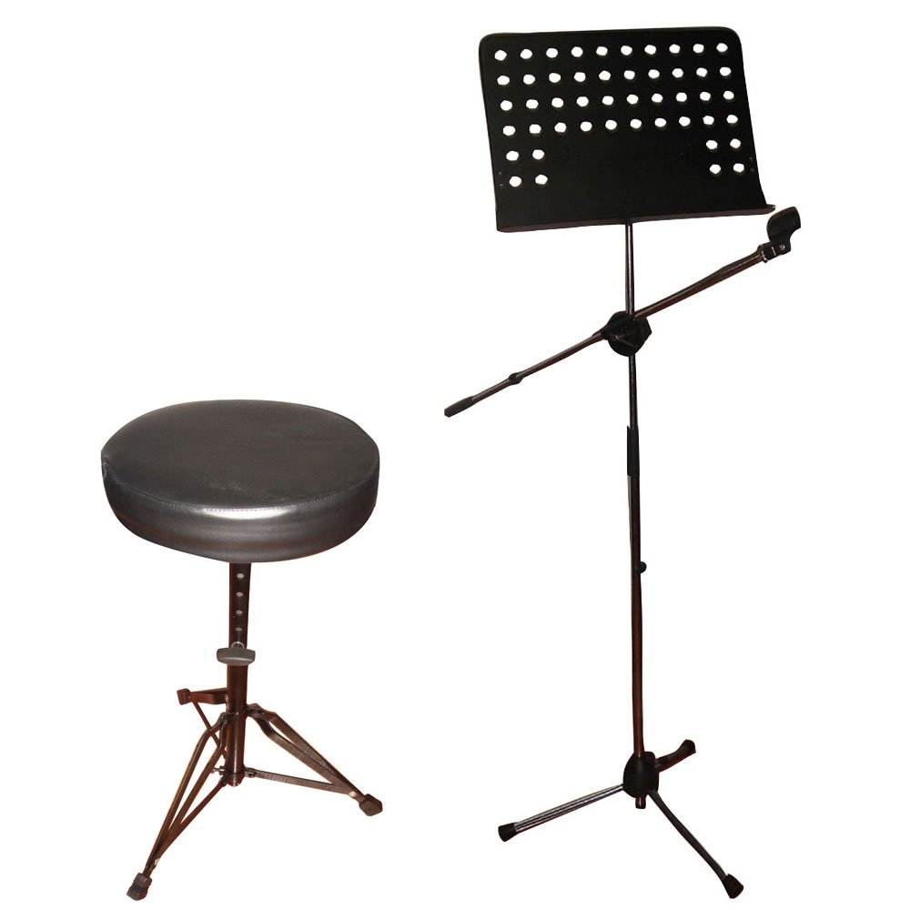 Buy Pyle Mic, Music Sheet Stand and Stool Package - PMSM9 Heavy Duty ...