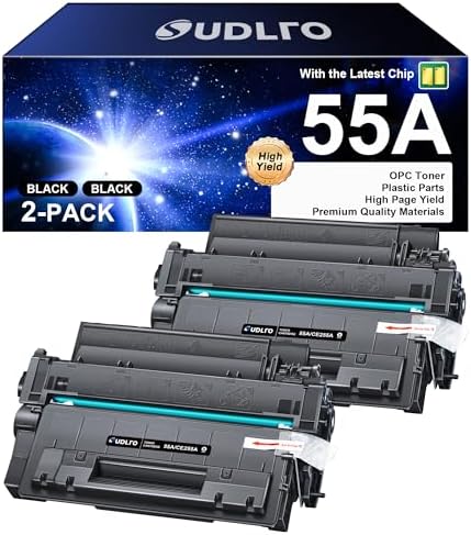 Amazon.com: CE255X 55X P3015 Toner Cartridge Black 4-Pack Compatible ...