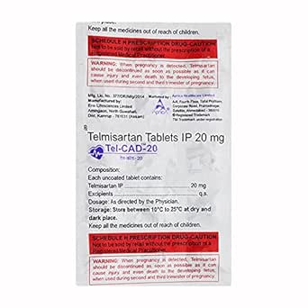 Tel-Cad-20mg - Strip of 15 Tablets : Amazon.in: Health & Personal Care