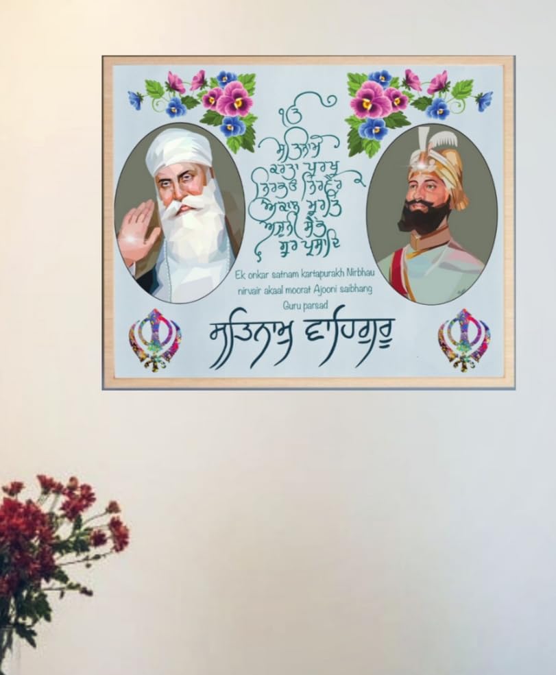Buy Guru Nanak dev ji Sticker Posters Pack of 4 (8 & 5 inch) | Guru ...