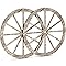 Amazon.com: 2 Pcs Wagon Wheel Decor Wooden Western Cowboy Party ...