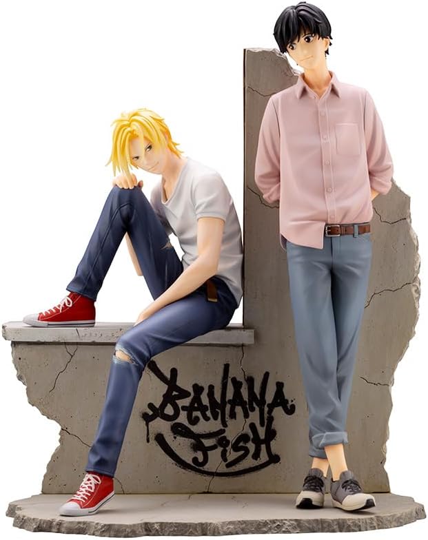 Amazon.co.jp: Kotobukiya Banana Fish ARTFX J Ash & Eiji 1/8 Scale PVC Painted Complete Figure ...