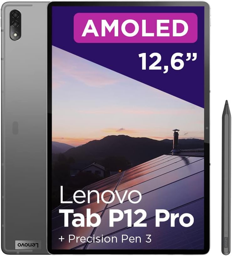 Lenovo Tab P12 Pro - Tablet táctil de 12,6 pulgadas, WQXGA, AMOLED (Procesador Qualcomm ...
