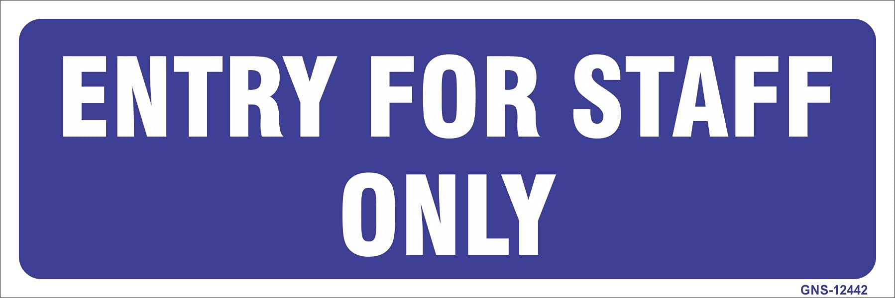 Aditya Sign Entry For Staff Only Sign Board Set 2 | Desertcart INDIA