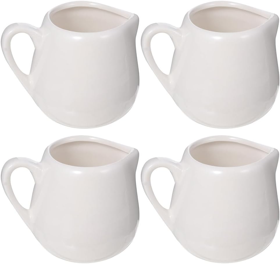 Amazon.com | Garneck 4 Pack Mini Creamer Pitchers 3 Oz Ceramic Creamer ...