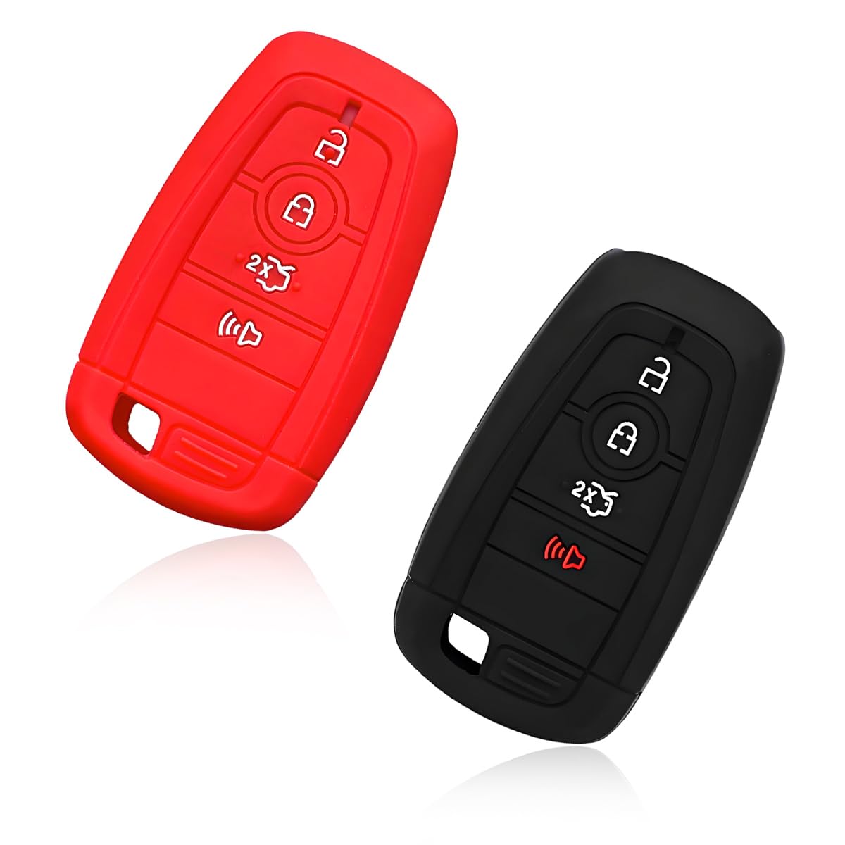 Amazon.com: KVAEY 2 PCS Silicone Key Fob Cover, Automotive Smart 5 ...