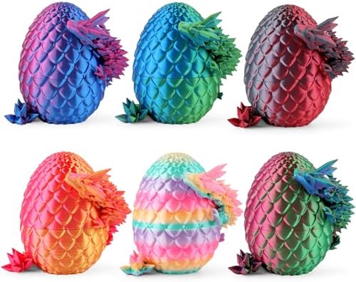 Amazon.com: Rapean 8" 3D Printed Dragon Eggs, Easter Basket Stuffers ...