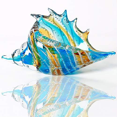 Amazon.com: Handmade Mini 2.3" Blown Glass Ocean Blue Sea Turtle ...