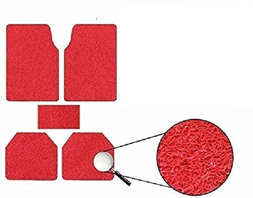 Generic Anti Slip Noodle Car Floor Mats SET OF 5 Red For Hyundai Eon ...