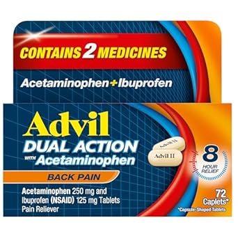 Amazon.com: Advil Dual Action Back Pain Caplets Delivers 250mg ...