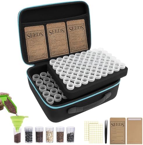 Amazon.com: Seed Storage Organizer Box with 120 Slots and Plastic ...