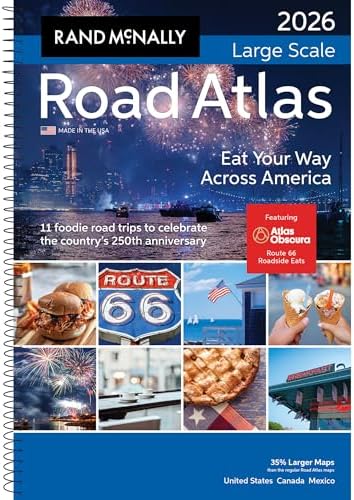 Rand McNally Road Atlas Large Scale 2026: United States, Canada, Mexico ...