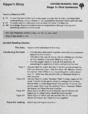 Oxford Reading Tree: Stage 1+: Guided Reading Cards: Pack (6 Cards ...