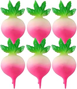 Amazon.com: VOSAREA 6pcs Fake Radish Models Simulated Vegetables Home ...