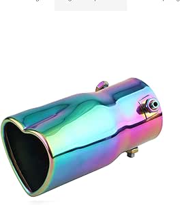 Amazon.co.jp: Exhaust Tip Muffler Design Heart Shape Style Stainless ...
