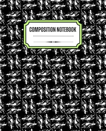 Composition Notebooks with note-boxes : Black & White Shapeless ...