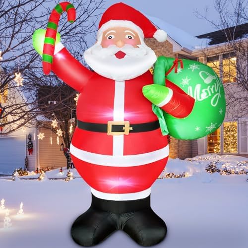 8FT Christmas Inflatables Outdoor Decorations, Christmas Inflatable ...