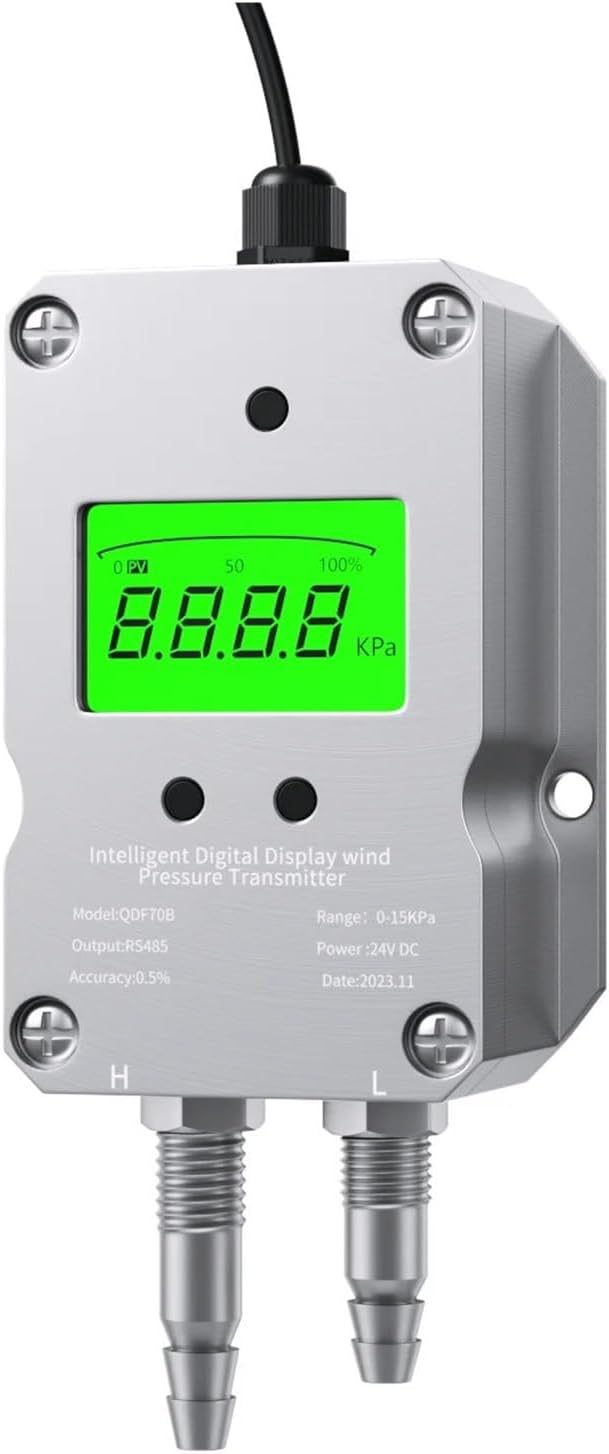 Amazon.co.jp: RS485 QDF70B 差圧トランスミッタセンサー 4-20mA RS485 風圧トランスデューサ 0-1KPa 0-2KPa 0-5KPa 0-10KPa 圧力 ...