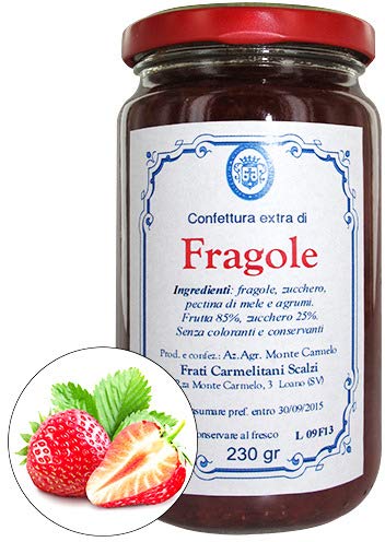 Amazon.com : Strawberry Jam Made By Discalced Carmelite Friars in Loano ...