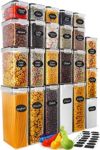 Razcc Airtight Food Storage Containers Bpa Free Cereal And Dry ...