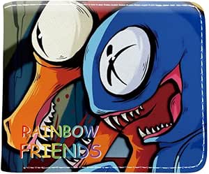 Amazon.com: Rainbow Friends Merch - Rainbow Friends Leather wallet ...