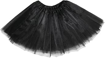 Amazon.com: Small 5-Layer Tulle Tutu Skirt, Mini Dance Tutus Dress ...