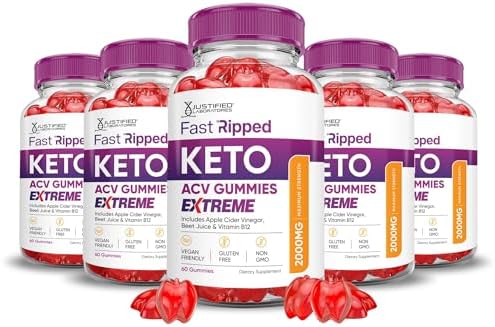 Amazon.com: Justified Laboratories (5 Pack Speedy Keto ACV Gummies ...