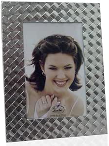 Amazon.com - Studio Silversmiths 5 X 7 Silver Weave Photo Frame ...