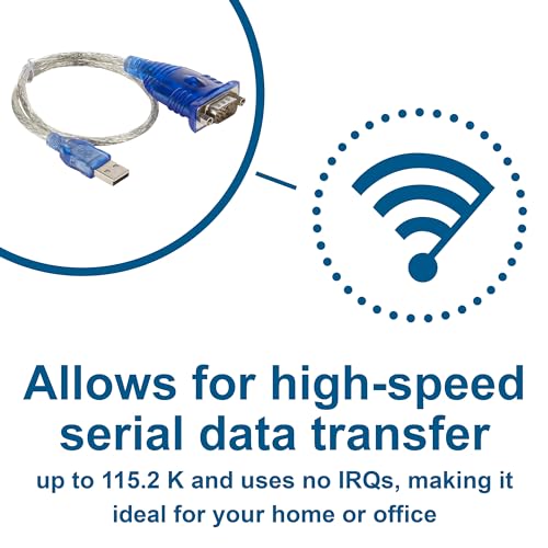 C2G Legrand USB to DB9 Serial Adapter Cable, Adapter Cable, USB to ...