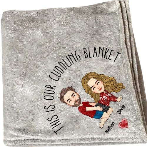 Amazon.com: Custom Couple Blanket This Is Our Cuddling Couple Blanket ...