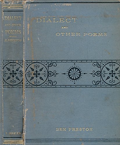 Dialect and Other Poems: unknown author: Amazon.com: Books