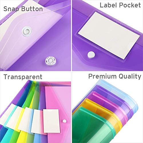 Snapklik.com : Sooez 28 Pack Plastic Envelopes Poly Envelopes, Clear ...