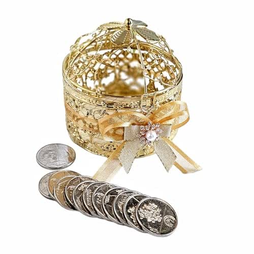 Amazon.com: Filipino Wedding Coins Arras, Gold Arras with 13pcs ...