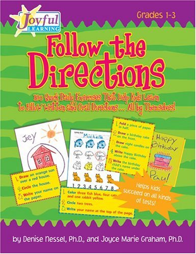 Joyful Learning: Follow The Directions: Grade 1-3: Nessel, Denise ...