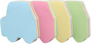 Amazon.com : 4PCS Car Shaped Sticky Notes, Colored Sticky Notes Car ...