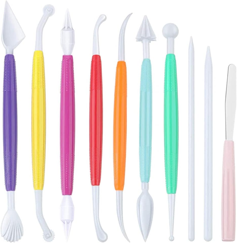 10pcs Fondant Cake Decorating Clay Modelling Tools Kit Icing Sugar ...