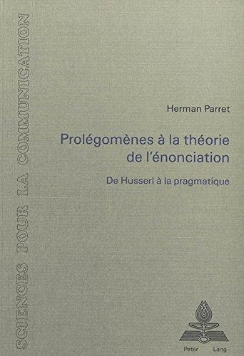 Prolégomènes à la théorie de... by Parret, Hermann
