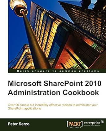 Microsoft SharePoint 2010 Administration Cookbook: Serzo, Peter: 9781849681087: Amazon.com: Books