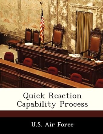 Quick Reaction Capability Process: U.S. Air Force: 9781249202073 ...