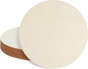 Amazon.com: Juvale Round Wooden Circles - 12-Inch Dia. x 0.1-Inch Thick ...
