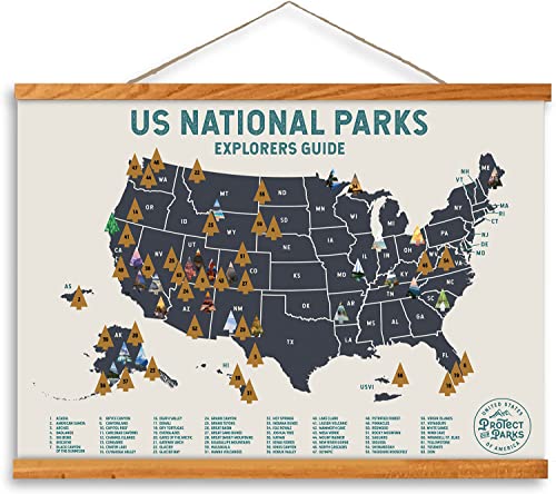 9 Best National Park Scratch Off Maps • PhotoTraces