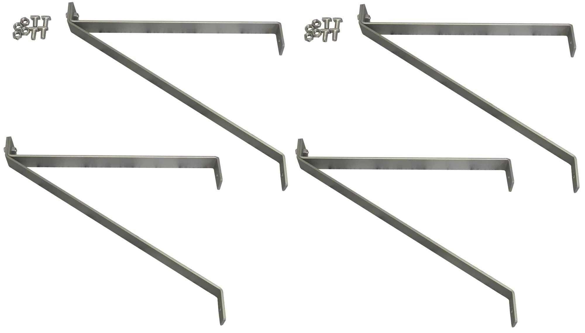 Pack of 4 Aluminium Greenhouse Shelving Brackets (27cm) : Amazon.co.uk ...