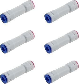 MEETOOT 6PCS 1/4'' Quick Connect Check Valve Push to Connect One Way ...
