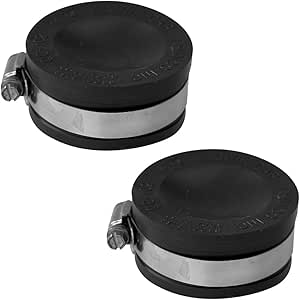 Amazon.com: Fernco QC-102 2 Pack 2-in. Qwik Cap Flexible PVC Pipe Cap ...