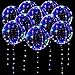 10 Pack LED Balloons Light Up Balloons, 20 Inches Clear Bobo Balloons ...